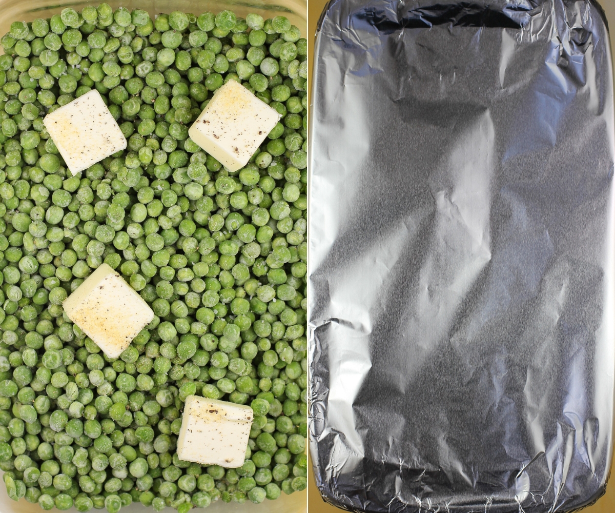 Easy Oven Cooked Peas for a Crowd - Cooking For An Army